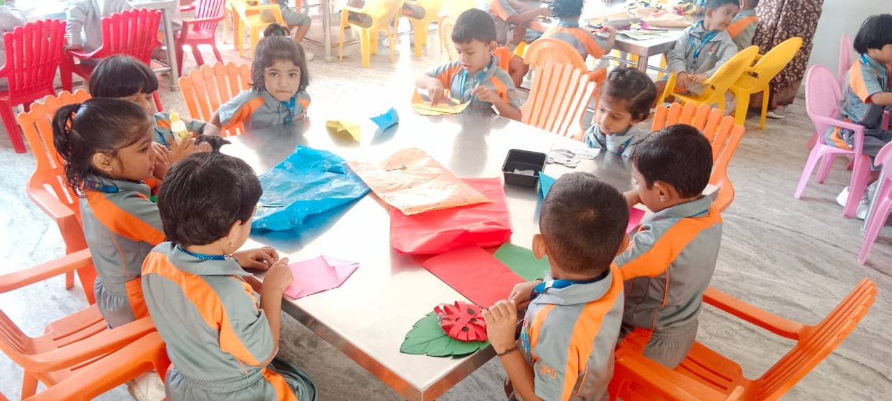 Pre KG – Paper Craft Activity: Crafting Creativity and Fun